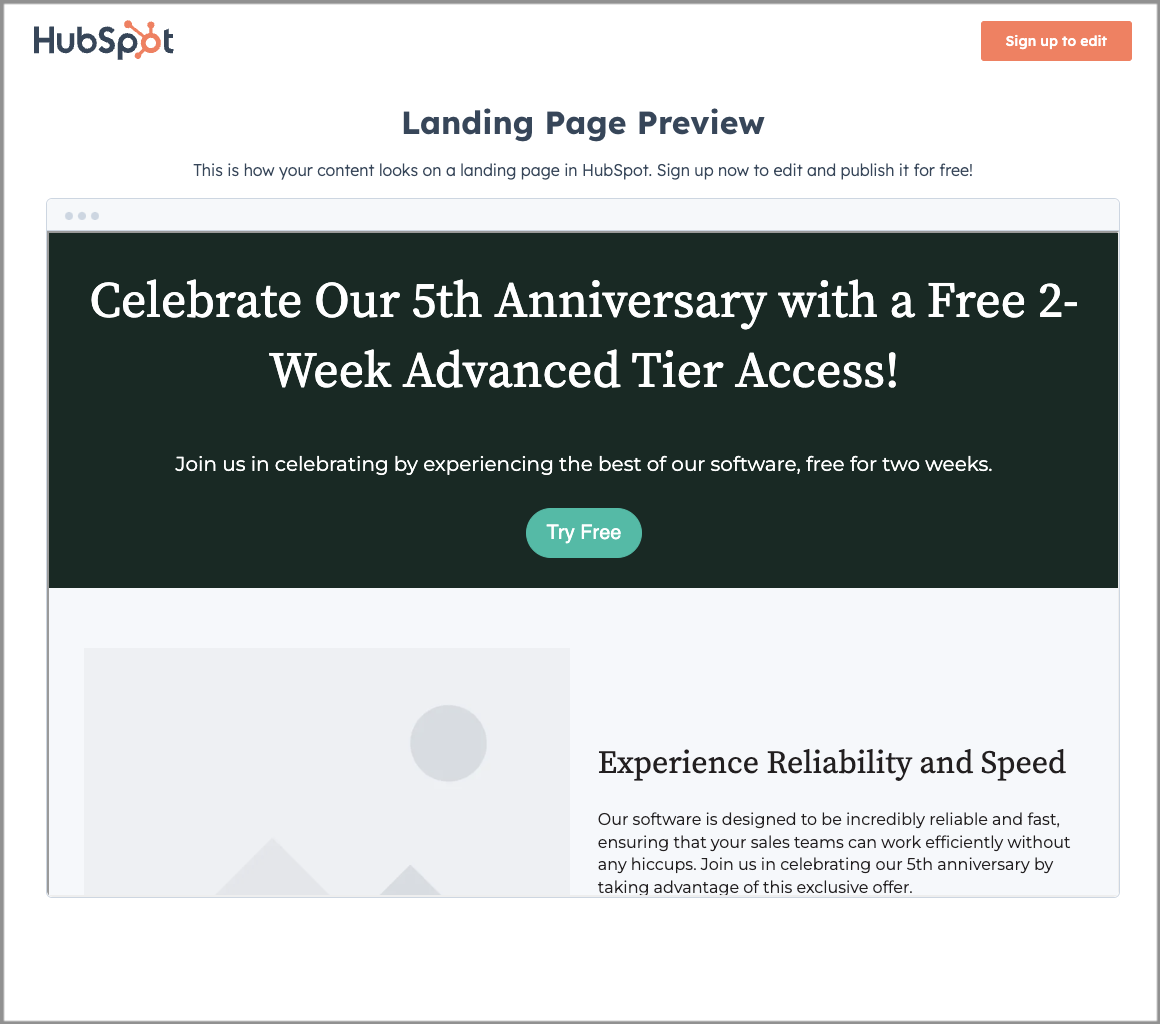 Creador de landing pages con GPT de HubSpot | AI Landing Page Generator